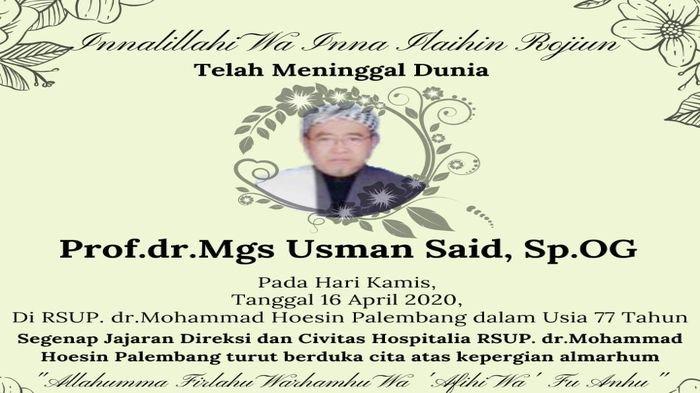 Sosok Mgs Usman Said di Mata Sahabat, Seorang Dokter, Pendakwah, Hingga ...