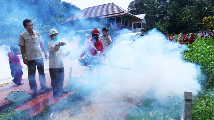 Meminimalisir Dampak DBD dan Malaria, PT Pusri Fogging 15 450 Unit ...