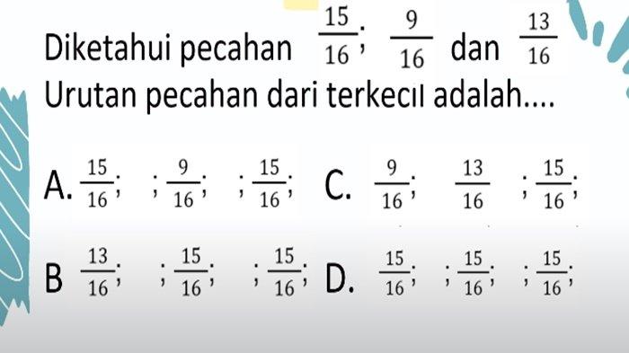 35 Latihan Soal Sumatif Akhir Semester 1 Matematika Kelas 4 SD Kurikulum Merdeka serta Kunci ...