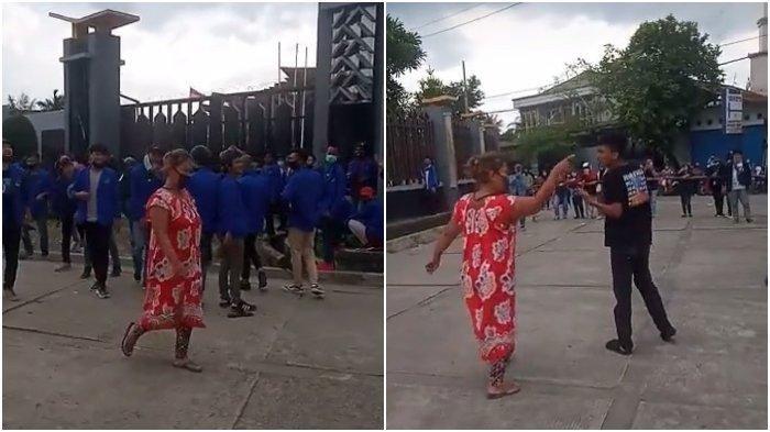 Video Viral Ibu Pakai Daster Jemput Anaknya di Tengah Aksi Demo ...