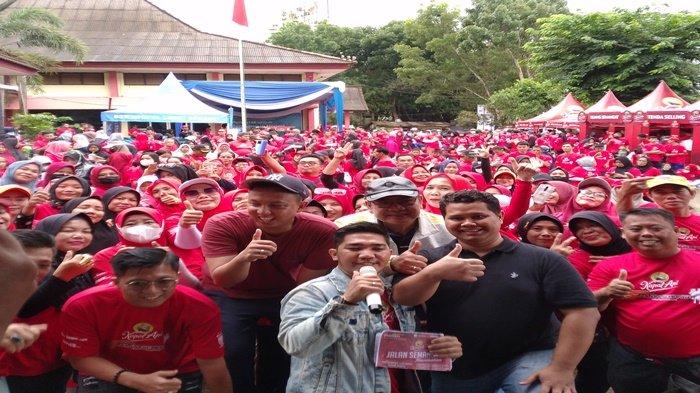 Ribuan Warga Gandus Antusias Ikuti Jalan Semangat Sripo-Tribun Sumsel ...
