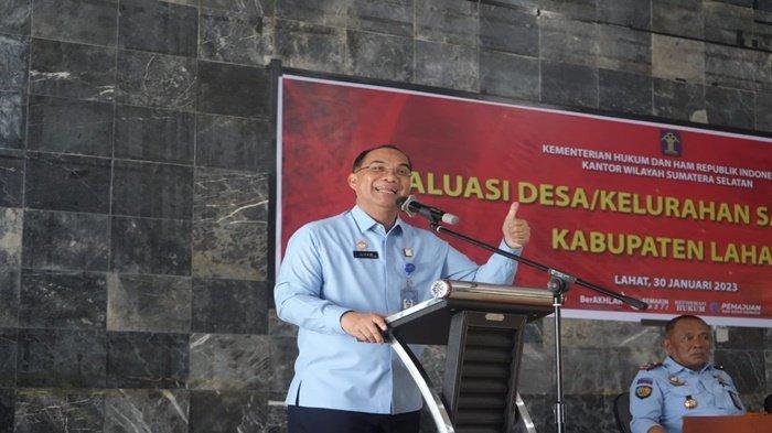 Kemenkumham Sumsel Lakukan Pembinaan dan Evaluasi 49 Desa/Kelurahan Sadar Hukum di Lahat ...