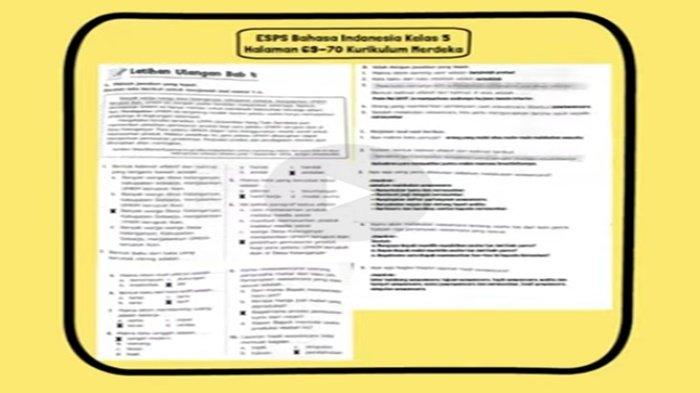 Kunci Jawaban Bahasa Indonesia Kelas 5 Halaman 69-70 Kurikulum Merdeka, Bentuk Kalimat Efektif ...