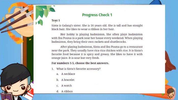 Kunci Jawaban Bahasa Inggris Kelas 7 Halaman 148-151, Chapter 3 Progress Check 1 Kurikulum ...
