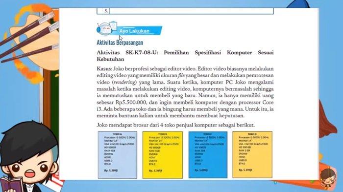 Kunci Jawaban Informatika Kelas 7 SMP/MTs Halaman 98-99 Semester 1 Tahun 2023, Kurikulum Merdeka ...