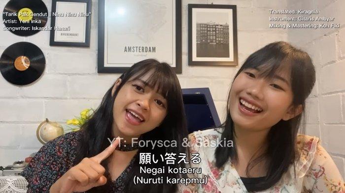 Lirik Lagu Tarik Pak Gendut Versi Jepang by Forysca & Saskia, Lagu Bahasa Jawa Viral Ninu Ninu ...