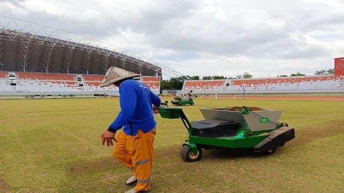Sambut FIFA World Cup U20, Rumput Stadion Gelora Sriwijaya Jakabaring ...
