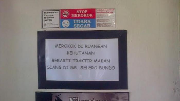 Merokok di Ruangan Ini Siap-siap Traktir Makan Siang - Sripoku.com