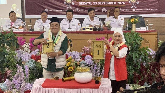Nomor Urut Pilkada Muba 2024 Lucianty-Syaparuddin 1, Toha-Rohman 2 ...