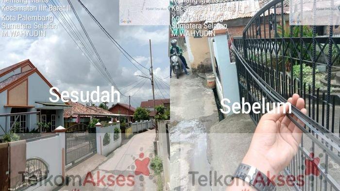 Kabel Telkom Melendut hingga 2 Meter dari Tanah - Sripoku.com
