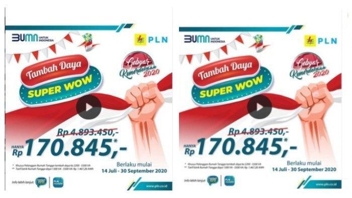 PROMO Tambah Daya Listrik 'Super Wow' Hanya Rp 170.845 dari PLN, Berlaku hingga 30 September ...