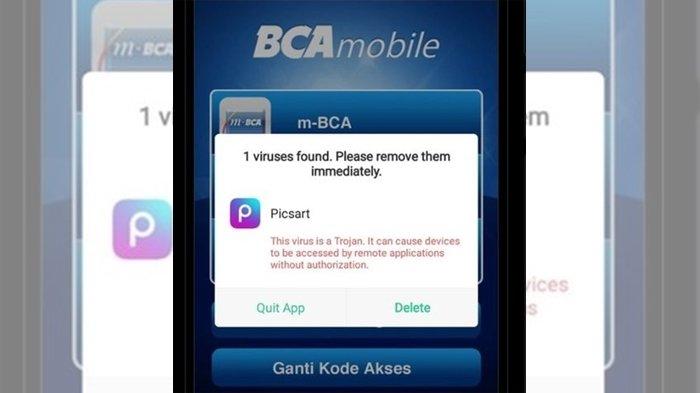 Viral Foto Pop-up Virus Muncul Saat Buka Aplikasi BCA Mobile, Bank BCA ...