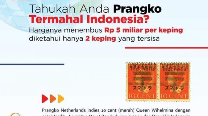 UKURAN Kecil Nilainya Besar, 10 Cent Queen Wihelmina, Prangko Termahal ...