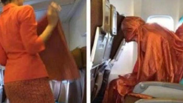 Salat di Pesawat, Pramugari Garuda Dipuji Warga Malaysia - Sripoku.com