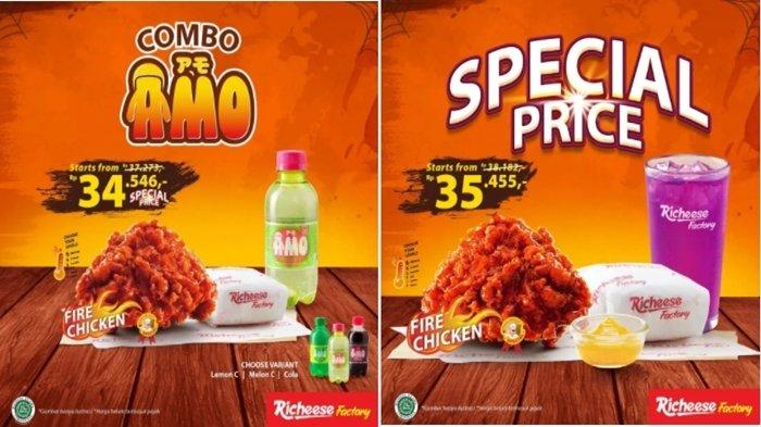 Promo Richeese Factory 3 Oktober 2021, Paket Nasi Ayam Plus Minuman ...