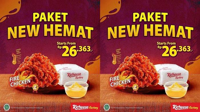 Promo Richeese Factory, Dapatkan New Fire Chicken Mulai Rp20 Ribuan ...