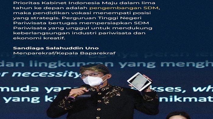 Strategi Kemenparekraf Mewujudkan SDM Unggul dan Berdaya Saing - Sripoku.com