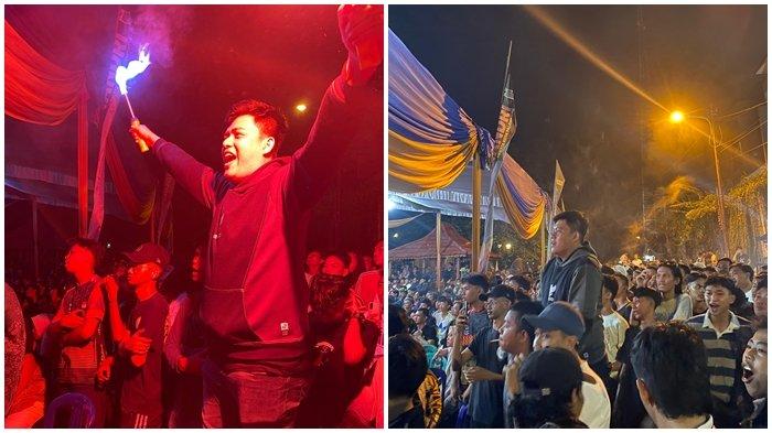 Semangat Ribuan Suporter Nobar Timnas di Posko Pemenangan Fitrianti ...