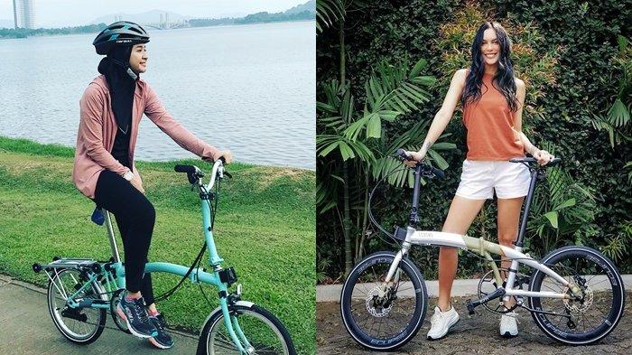 Demam Gowes, Intip Harga Sepeda Lipat 5 Artis Cantik Ini, Punya Nikita ...