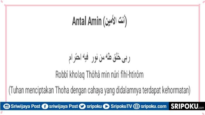 Lirik Antal Amin, Sholawat Merdu Penyejuk Kalbu, Berisi Tentang Orang ...
