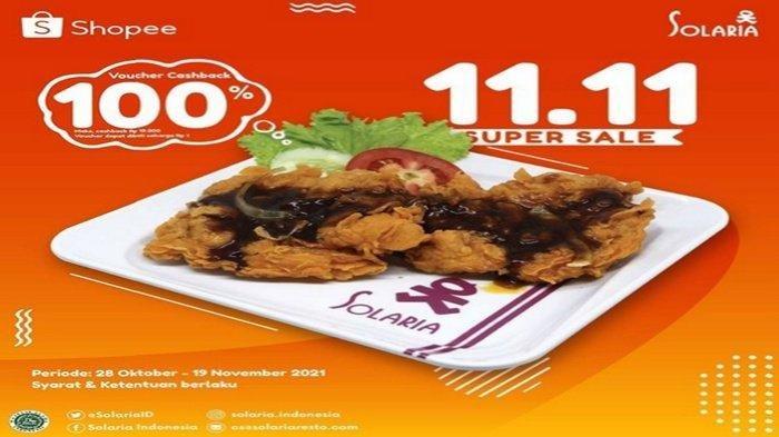 Jangan Lewatkan Promo Solaria 11 11, Dapatkan Cashback 100 Persen ...
