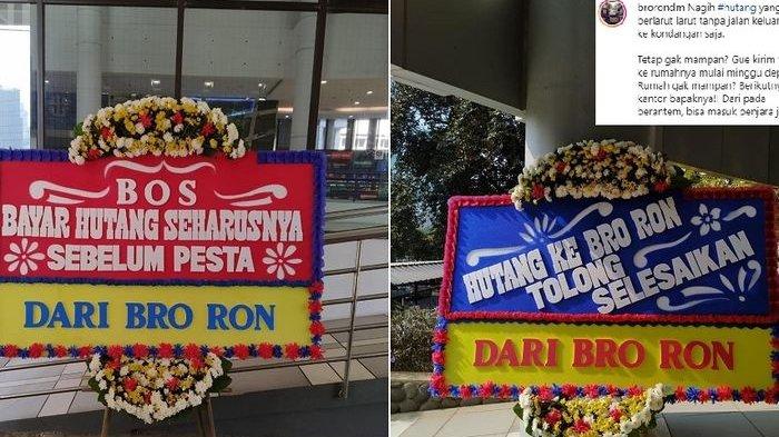 VIRAL Motovlogger Bro Ron Tagih Hutang ke Kondangan Lewat Karangan ...
