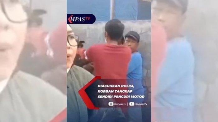 Sebut Polisi Lambat Bertindak, Warga Sidoarjo Tangkap Sendiri Pencuri Sepeda Motor - Sripoku.com