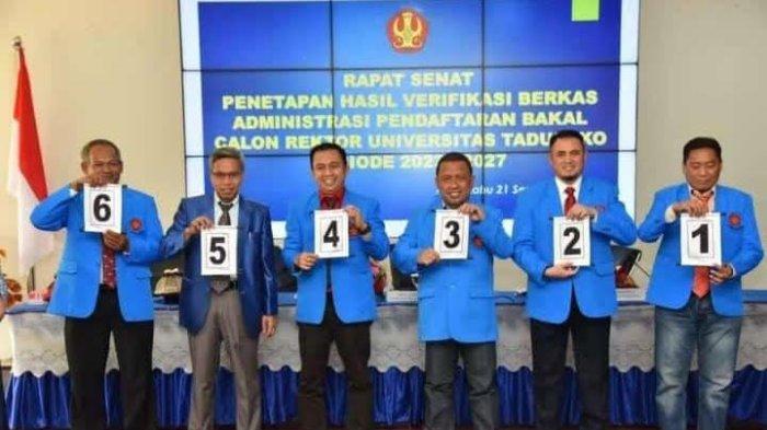 6 Bakal Calon Rektor Universitas Tadulako Adu Visi Misi Besok ...