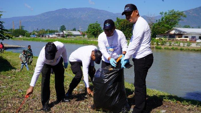 Aksi Bersih-bersih Sungai Palu, Dinas Lingkungan Hidup Dorong Kesadaran Warga Jaga Kebersihan ...