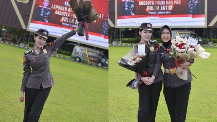 Potret Polwan Ebi Feronica Naik Pangkat Viral di Media Sosial, Disebut ...