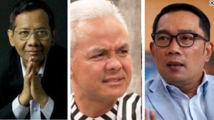 Perbandingan Elektabilitas Ganjar saat Berpasangan dengan Mahfud MD & Ridwan Kamil, Lebih Kuat ...