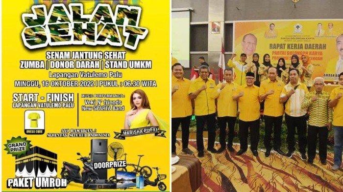 Jalan Sehat HUT Partai Golkar di Kota Palu, Hadirkan Artis Marisha ...