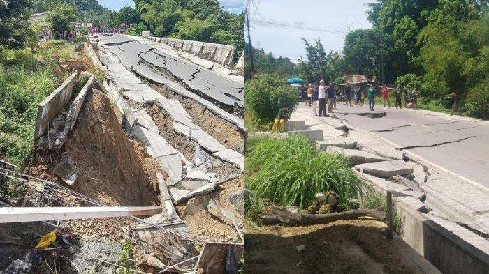 Jalur Kota Poso-Tentena Sulteng Amblas, 1 Rumah Ambruk - Tribunpalu.com