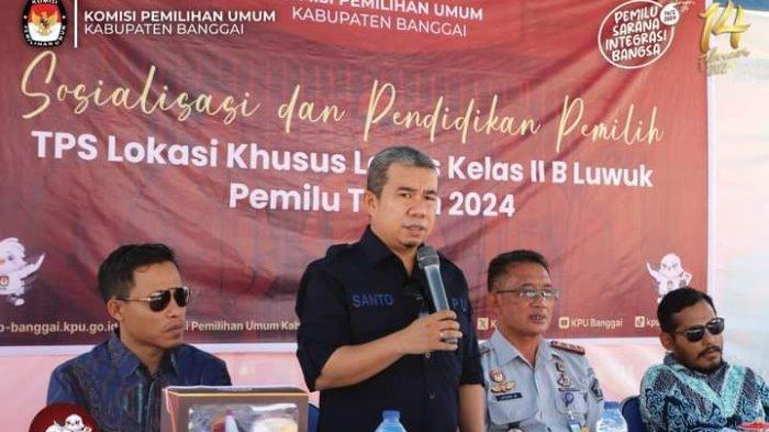 KPU Banggai Sosialisasi Pendidikan Pemilih ke Warga Binaan Lapas Luwuk - Tribunpalu.com