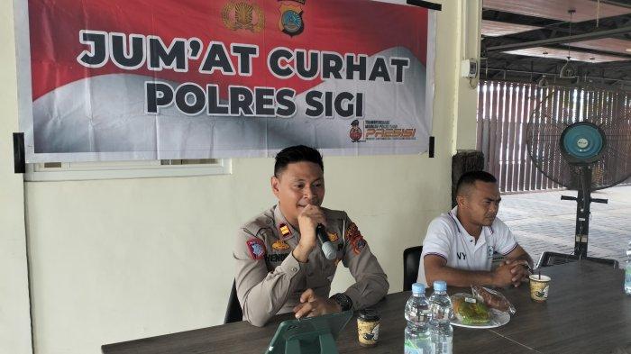 Kasatlantas Polres Sigi Terima Keluhan Masyarakat Lewat Jumat Curhat - Tribunpalu.com