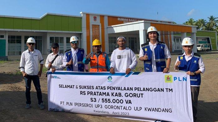 Dukung Fasilitas Pelayanan Kesehatan, PLN Sambung Listrik Daya 55.000 VA RS Pratama Tolinggula ...