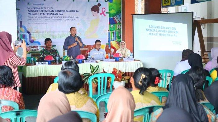 Tingkatkan Kualitas Kesehatan Masyarakat, DSLNG Sosialisasi Deteksi Dini Kanker Rahim dan ...