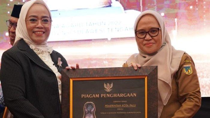 Pemerintah Kota Palu Raih Penghargaan Peringkat Terbaik II Paritrana Award Sulteng - Tribunpalu.com