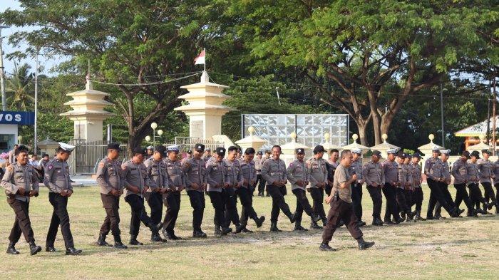 Jelang Pemilu 2024, Polres Banggai Intensifkan Latihan Dalmas - Tribunpalu.com
