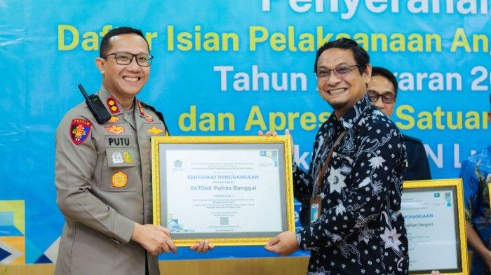 3 Kali Berturut-turut Peringkat 1, Polres Banggai Terima Penghargaan dari KPPN - Tribunpalu.com