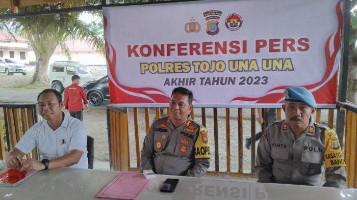 Polres Tojo Una-una Tangani 349 Kasus Sepanjang 2023 - Tribunpalu.com