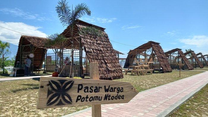 25 Stand UKM Pasar Warga di RTH Taiganja Sigi, Terbuat Dari Bambu dan ...