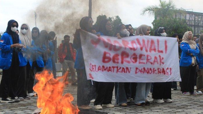 Demonstrasi Kawal Putusan MK di DPRD Morowali, 6 Anggota Dewan Dukung Tuntutan Mahasiswa ...