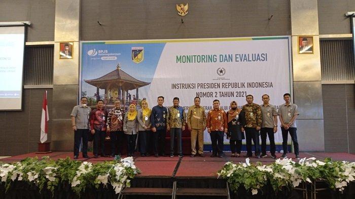 BPJS Ketenagakerjaan Evaluasi Pelaksanaan Inpres Nomor 2 Tahun 2021 di Sulteng - Tribunpalu.com