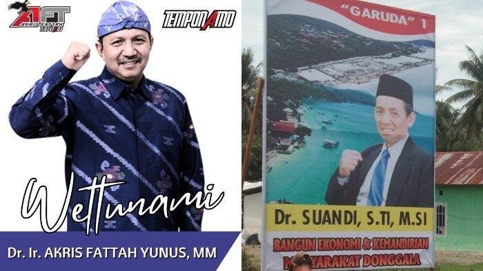 Suandi dan Akris Fattah Yunus Tebar Baliho untuk Pilkada Donggala 2024 - Tribunpalu.com
