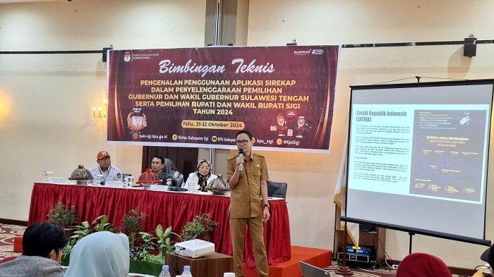 Bimtek Aplikasi Sirekap Tingkatkan Kesiapan PPK Sigi Hadapi Pilkada 2024 - Tribunpalu.com