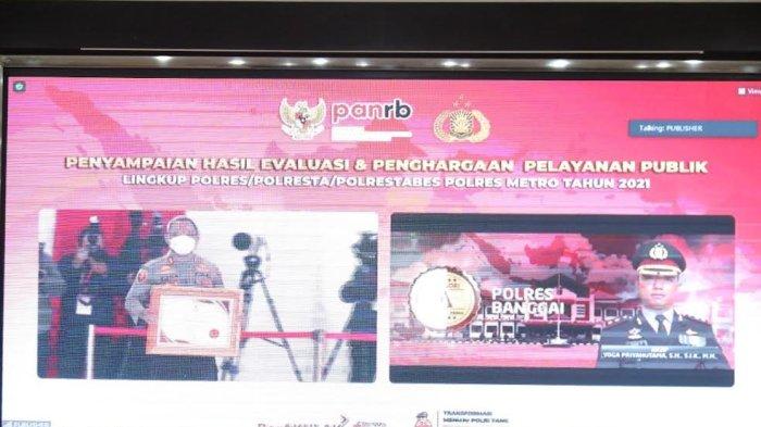 Polres Banggai Raih Penghargaan Kemenpan RB, Berikut Prestasinya - Tribunpalu.com