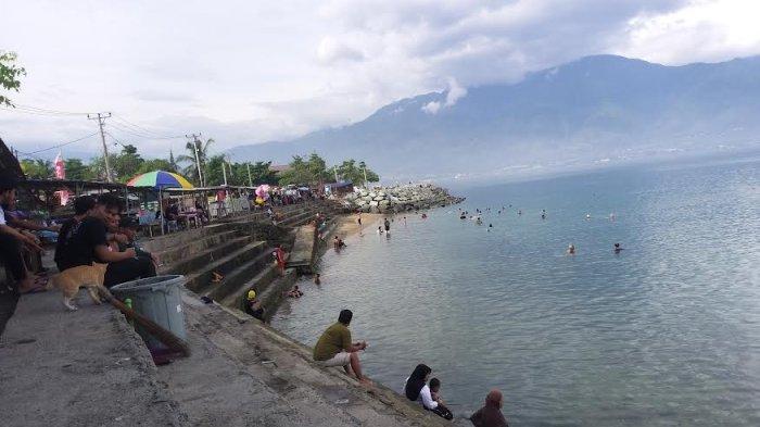 Pesona Teluk Palu dari Pantai Kampung Nelayan - Tribunpalu.com