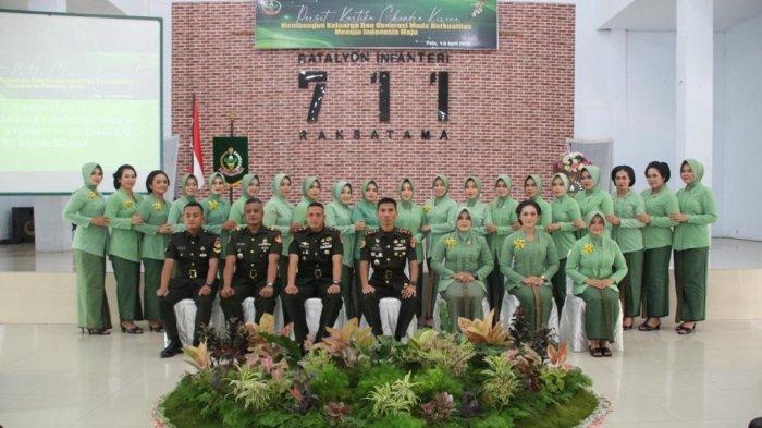 Peringati HUT ke-77, Ketua Persit Ranting 3 Yonif 711 Ajak Bentuk ...