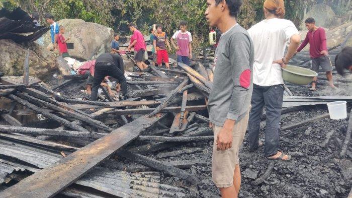 Kebakaran di Desa Pebounang Parimo Hanguskan Rumah dan Kios, Kerugian Capai Rp 135 Juta ...